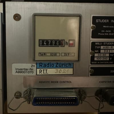 Studer A80-R 70s Stereo Hi-Fi Tape Machine | Reverb