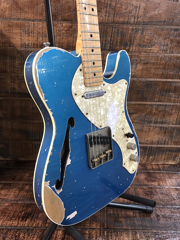 Fender Telecaster ‘69 Thinline Metallic Blue w/ Custom Shop | Reverb