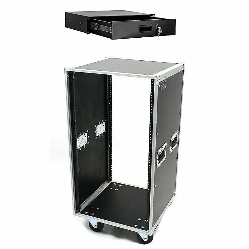 OSP 20 Space Studio Rack Case (No Lids) Wheels & 2 Space Deep | Reverb