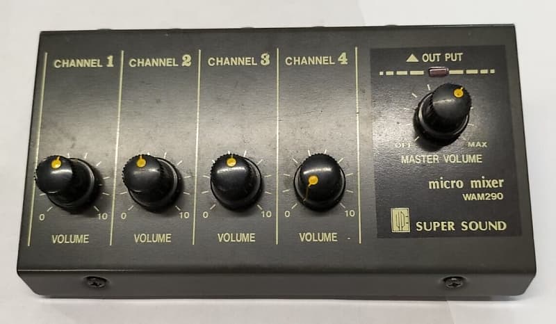 Super Sound Micro Mixer Wam-290 90's - Nero | Reverb