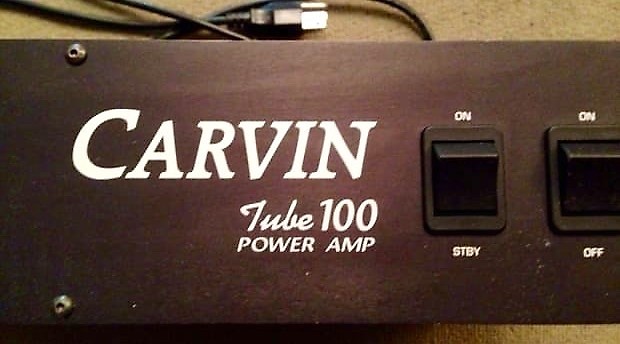 Carvin rack mount Tube 100 watt stereo guitar power amp | Reverb