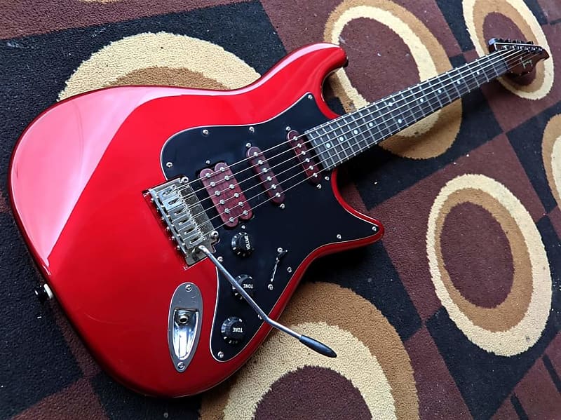 Faray Guitars Strat series (rc) 2022 - Merah mengkilat | Reverb