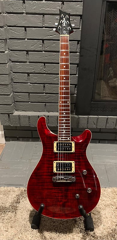 Harley Benton CST-24 Deluxe 2020 Black Cherry Flame*** | Reverb