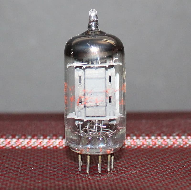 GE 12AX7 ECC83 LONG PLATE HALO GETR PERFECT BALANCE TEST NOS | Reverb