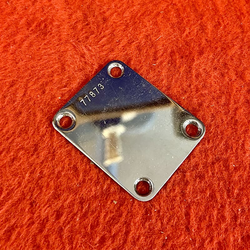 Fender Stratocaster neck plate 1962 - Chrome pre CBS | Reverb UK