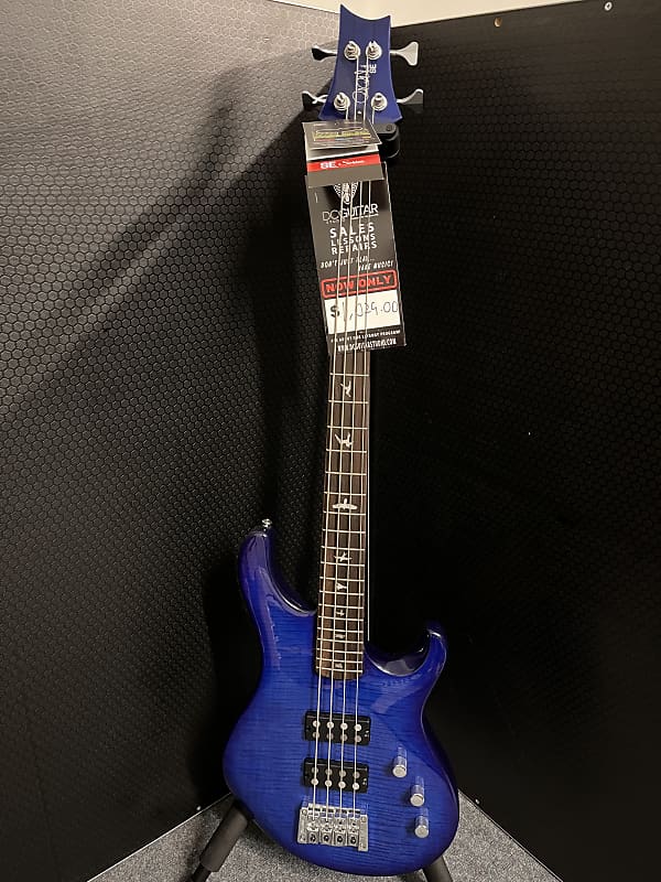 PRS SE Kingfisher Bass 2021 - Faded Blue Wrap Around Burst | Reverb