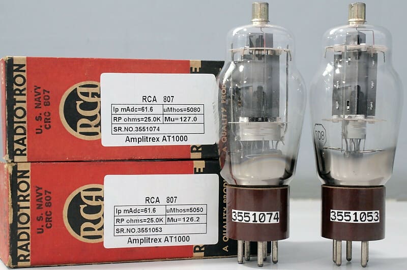 1MP 807 VT100 RCA =6L6 EL34 NOS Made In U.S.A Amplitrex | Reverb