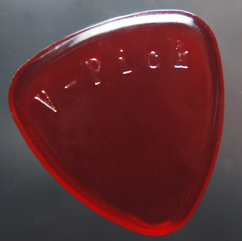 Freakishly Large Round Ruby Red Guitar Pick | Reverb