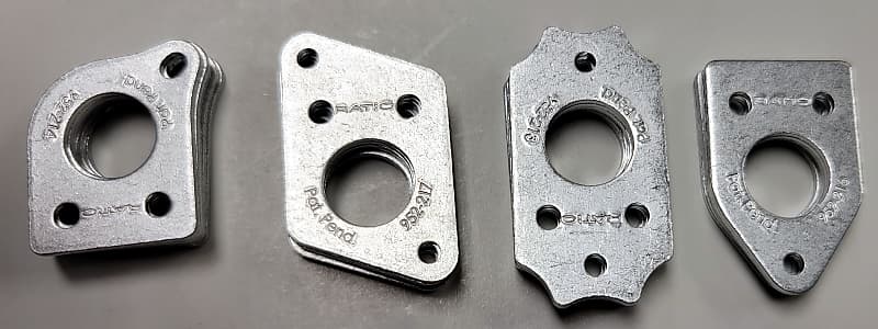 Brushed Aluminum Graphtech InvisoMatch Plates for Ratio | Reverb