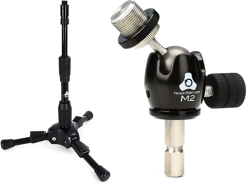 Triad-Orbit TM Triad Mini Tripod Microphone Stand Bundle with | Reverb