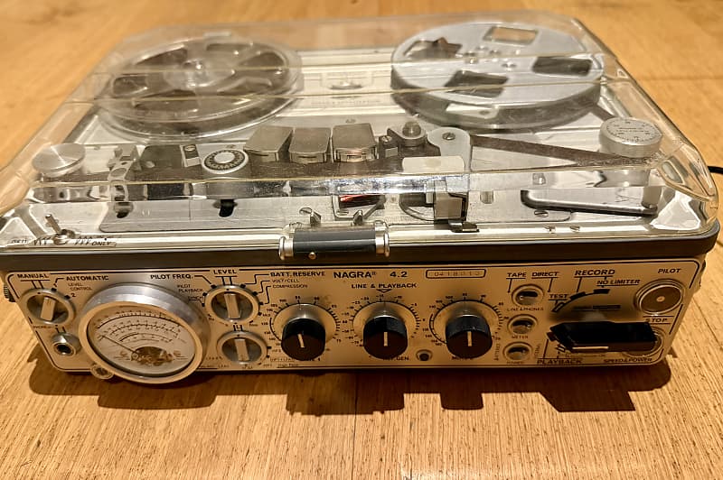 Nagra 4.2 tape recorder 1970s - Silver | Reverb