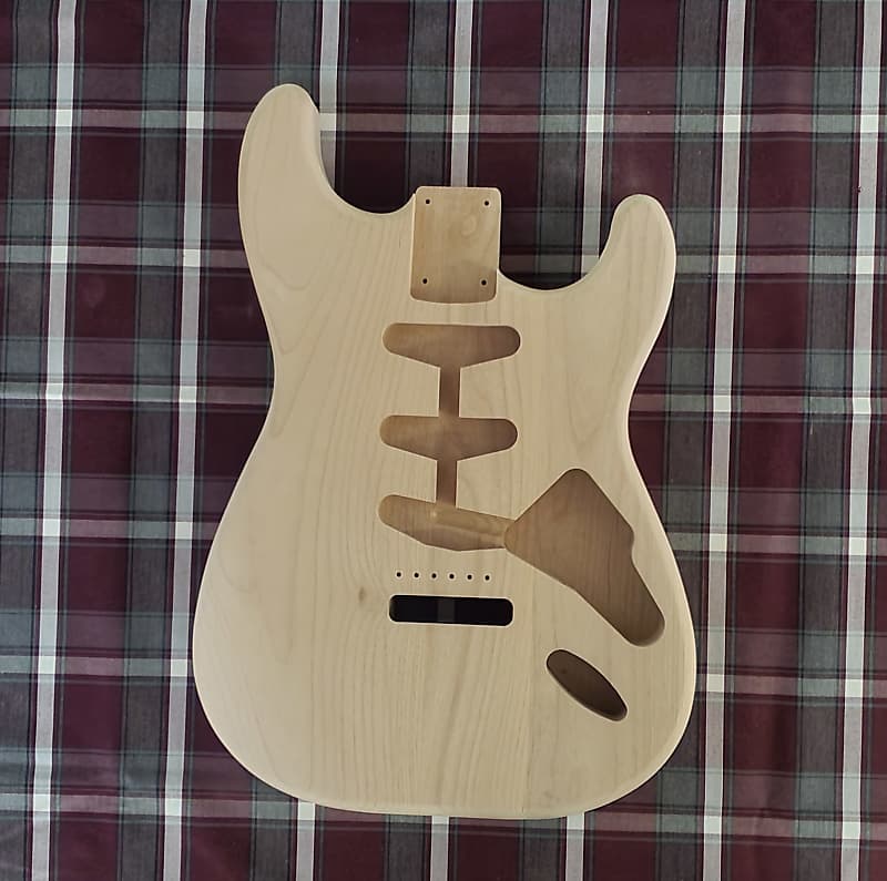 Woodtech Routing Paint grade Alder Stratocaster Body - | Reverb