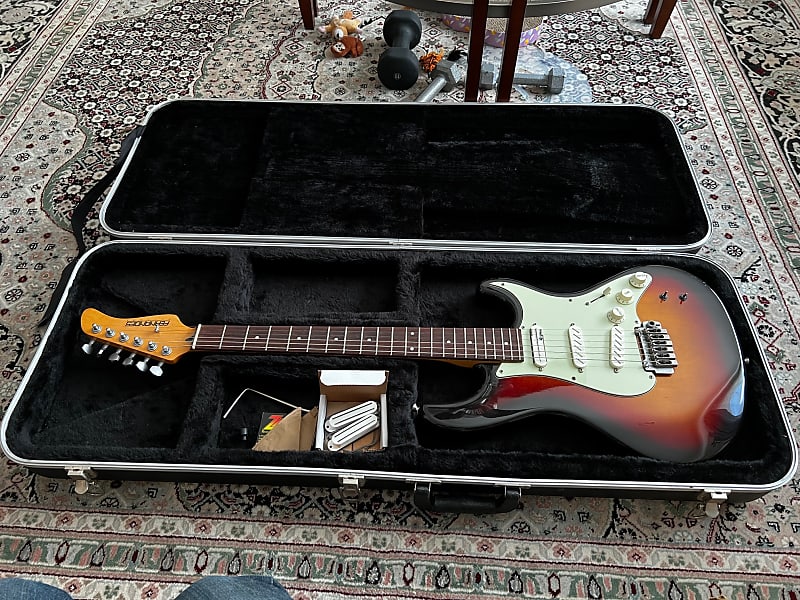 Fernandes Retrorocket Elite w/ Sustainer, Sunburst, Made In | Reverb