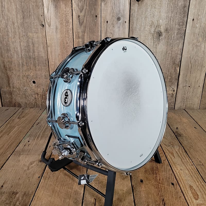 DW Collector's Series Jazz Snare - Blue Marine Pearl | Reverb