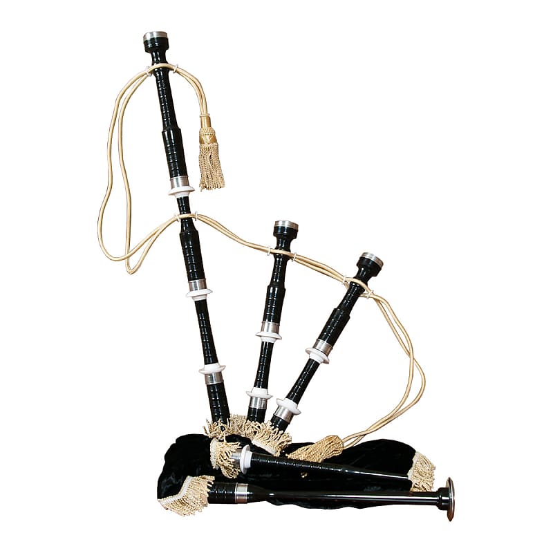 Roosebeck BAGDRB | FULL SIZE SHEESHAM BLACK FINISH BAGPIPE | Reverb UK