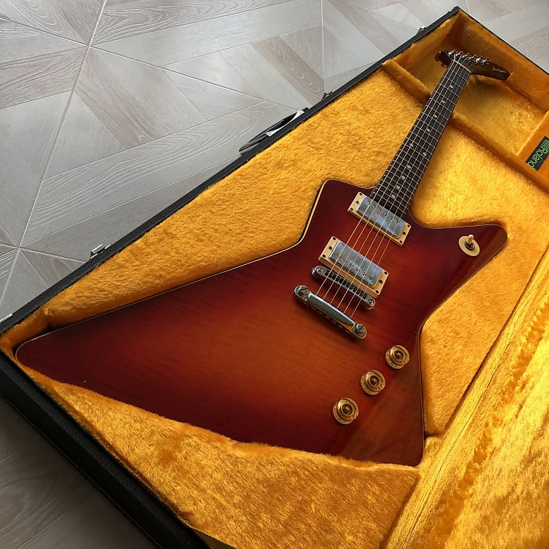 Aria Pro II Explorer EX 850 CH 1977 Cherry Sunburst | Reverb