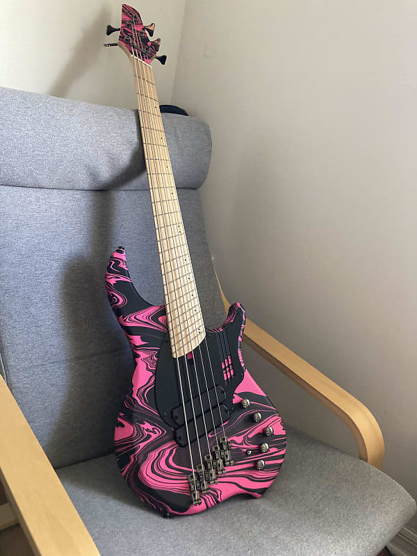 Dingwall NG2 5 String 2019-2022 - Pink Swirl + NG3 Pickguard | Reverb