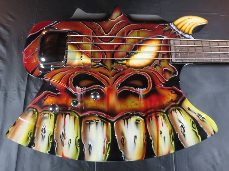 Gene Simmons Cort Axe Bass - Custom Painted by Gentry Riley - | Reverb