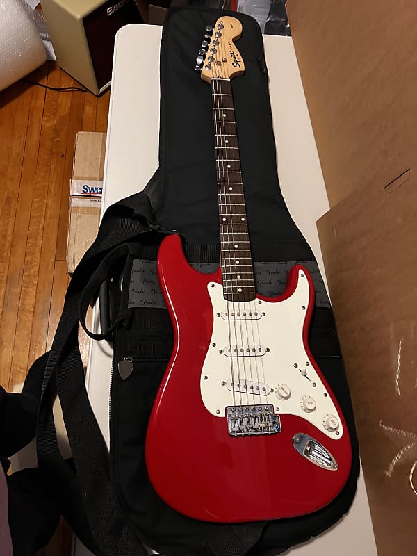 Squier Affinity Series Red Stratocaster 20th Anniversary | Reverb