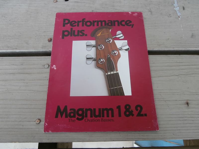 Vintage 1978 Ovation Magnum 1 & 2 Bass Information Pamphlet! | Reverb