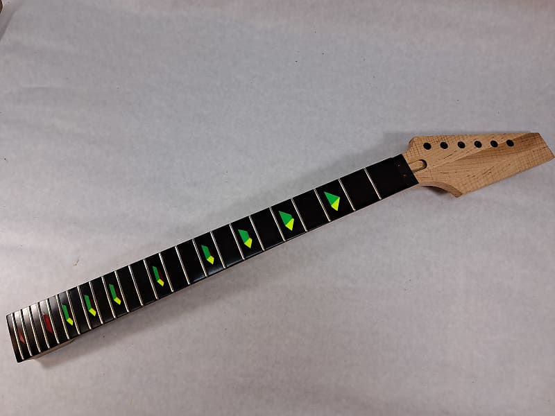 6 String Pyramid Inlay Neck- Fits Ibanez (tm) AANJ Heel RG550 | Reverb