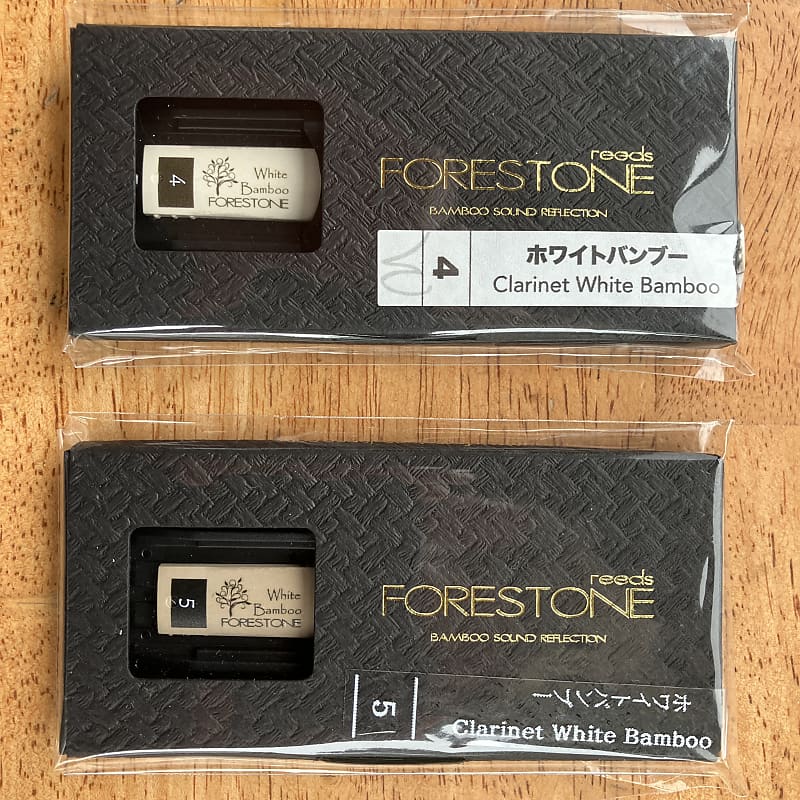 Forestone White Bamboo Bb Clarinet Reed - Strength 4 and 5 - | Reverb