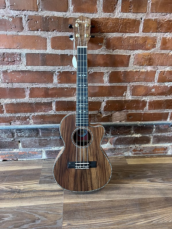Amahi C-13TEQ All Solid Koa Cutaway Fishman Pickup and Tuner | Reverb