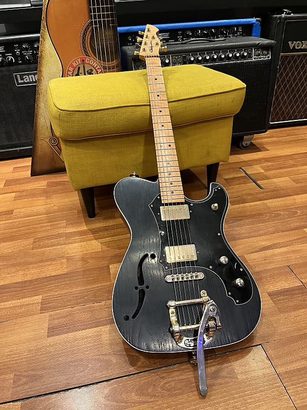 Gil Custom Thinline Tele 2019 - Satin Black | Reverb