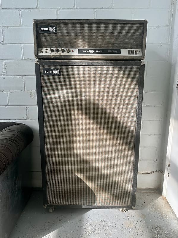 Sunn 2000s Tube Bass Guitar Amplifier Head w/ Cabinet | | Reverb
