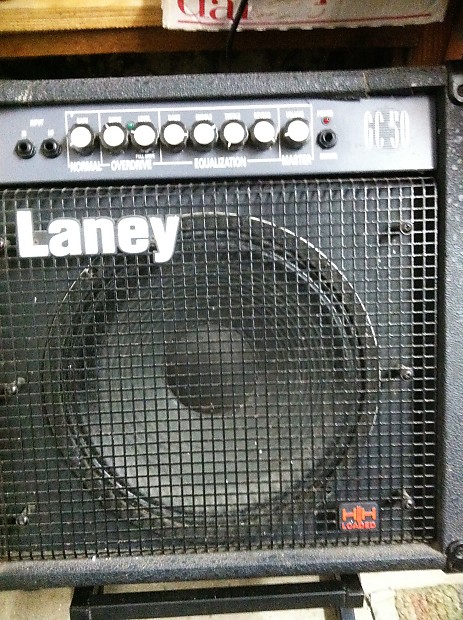 Laney GC50 1x12, Spring Reverb, Black | Reverb