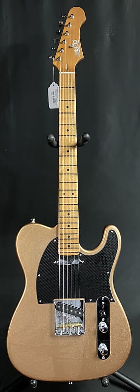JET Guitars JT-30 Tele-Style Electric Guitar Metallic Gold | Reverb