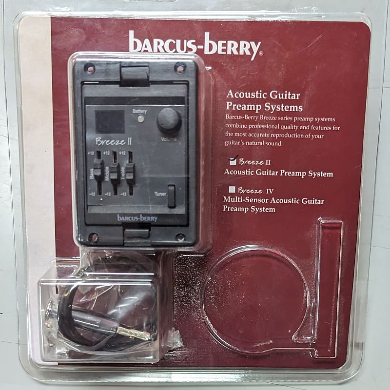 Barcus-Berry Breeze II Acoustic Guitar pre-amp w/ Tuner (see | Reverb