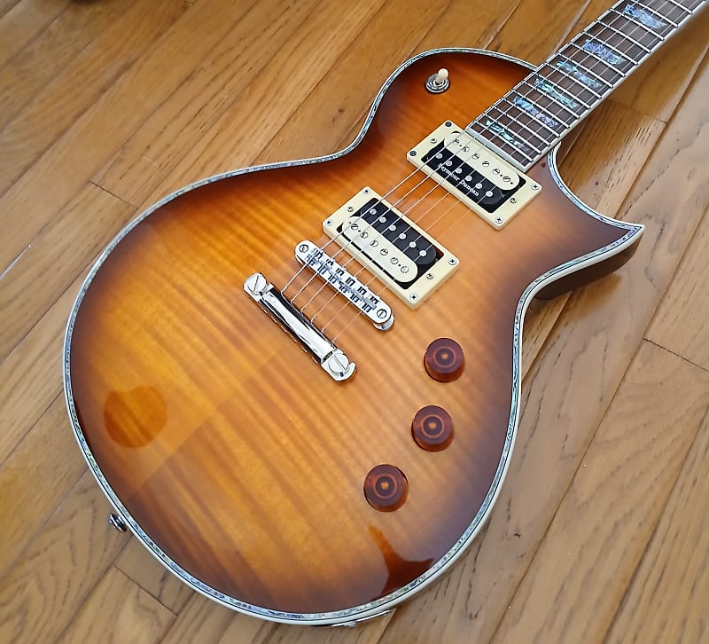 ESP LTD Ec1000 Deluxe - Amber burst | Reverb