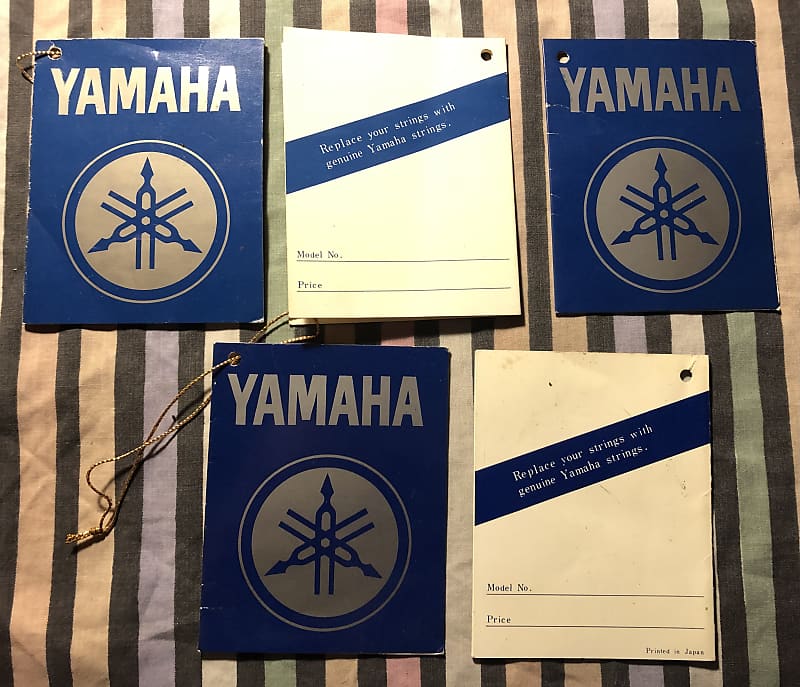 Lot of 5 vintage Yamaha hang tags - 1960’s-70’s | Reverb