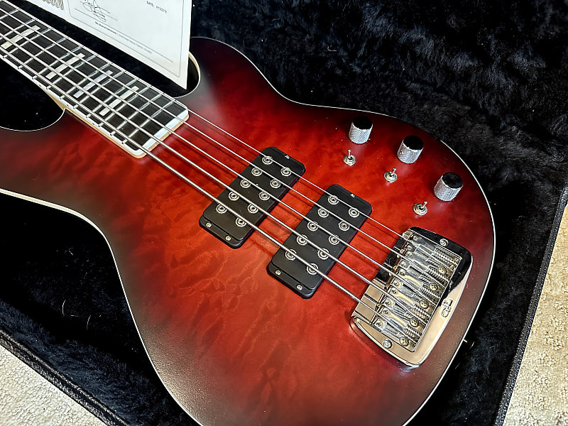G&L L2500 Custom Quilt Maple Red burst Frost with Neck and | Reverb
