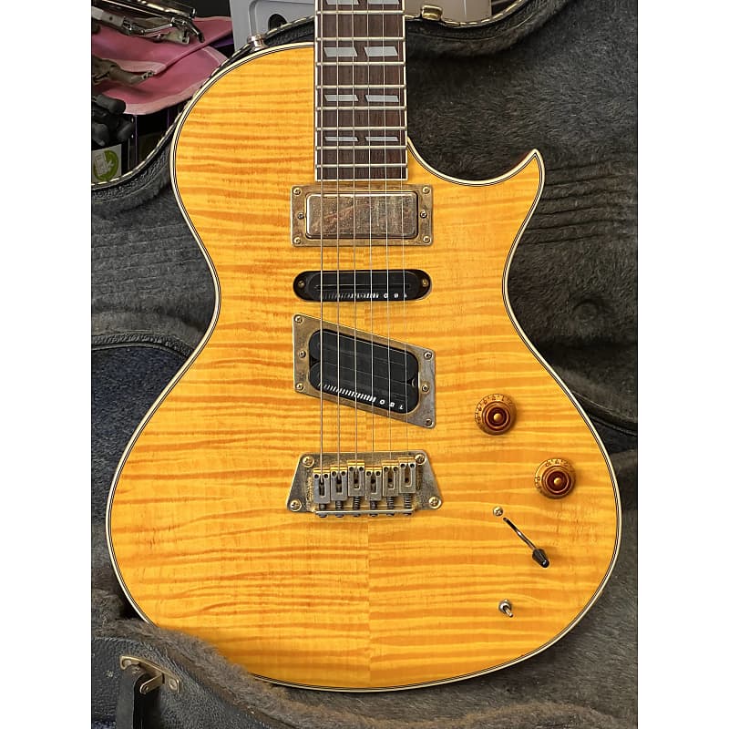 Epiphone Nighthawk Electric Guitar w/case Amber 1997 | Reverb