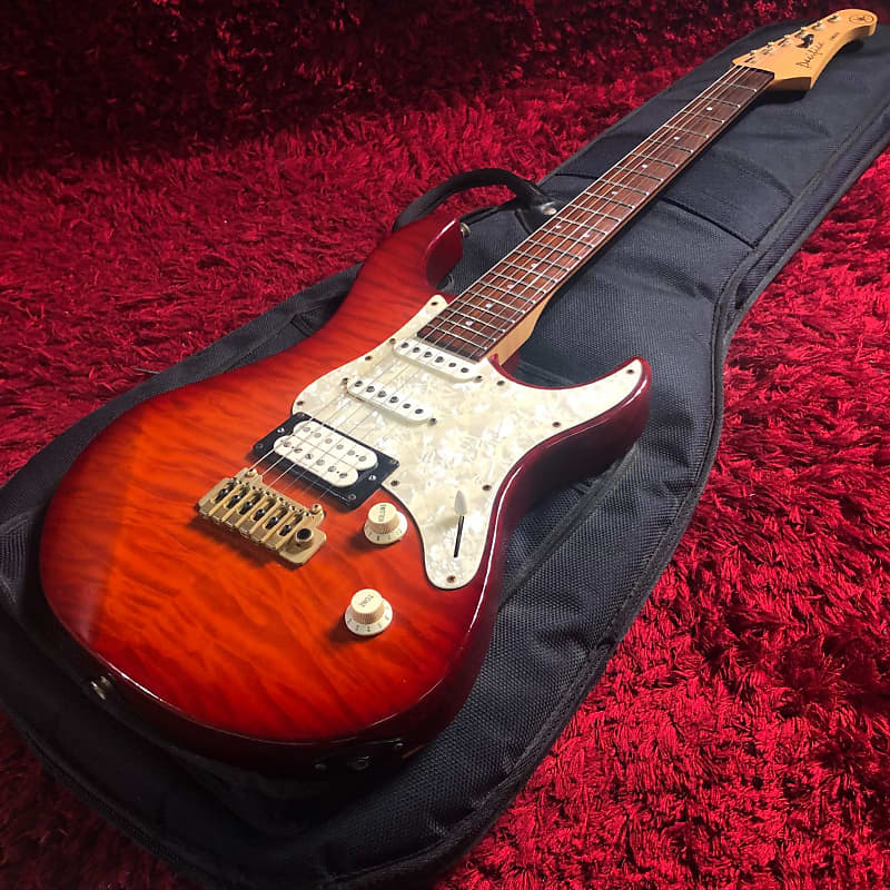 Electric Guitar Pacifica Yamaha PAC812WX Cherry Red Soft Case | Reverb