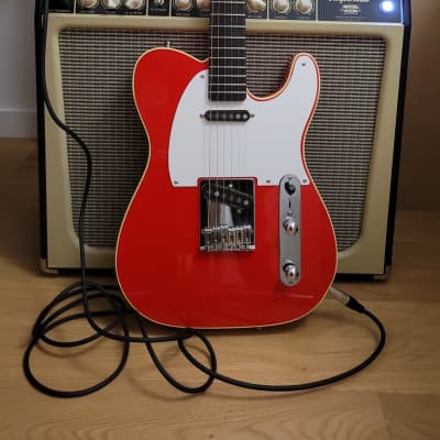 Replica Schecter Red Telecaster (Mark Knopfler) | Reverb