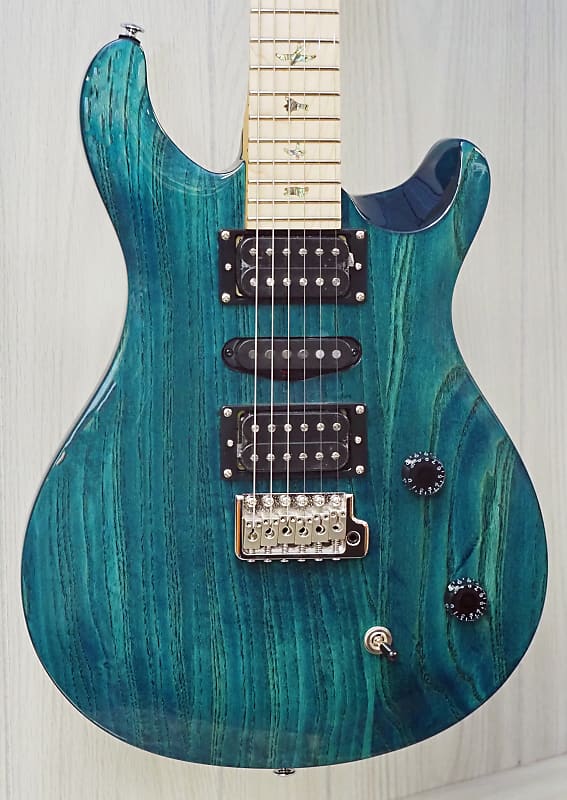 PRS SE Swamp Ash Special Turquoise Finish - W/Setup & Bag | Reverb