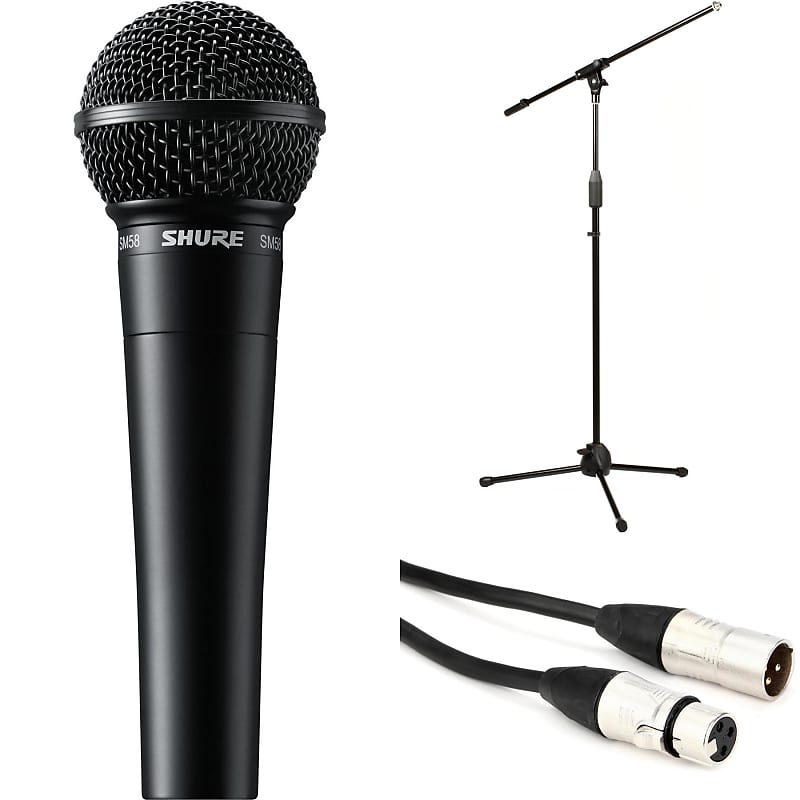 Shure SM58 Cardioid Dynamic Vocal Microphone with Cable and | Reverb