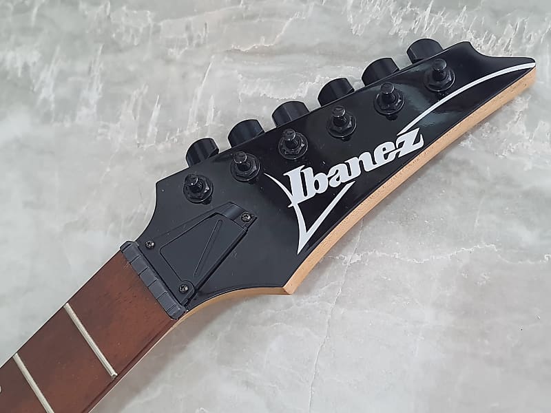 LOADED Ibanez Neck for FIX BRIDGE 24 Frets in Black w/Black | Reverb