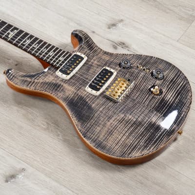 PRS Custom 24-08 10-Top Electric Guitar - Charcoal | Reverb