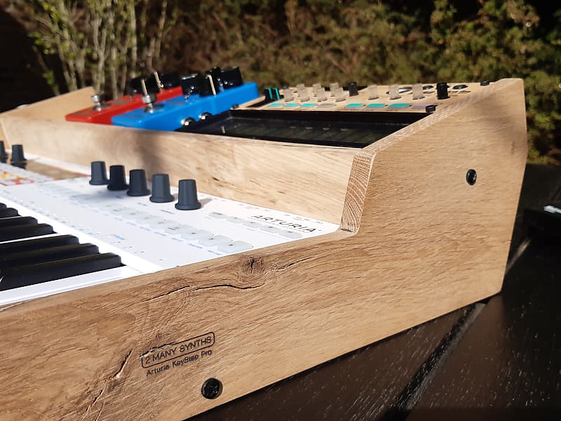 2 Many Synths Keystep Pro - solid Oak stand with (Volca | Reverb