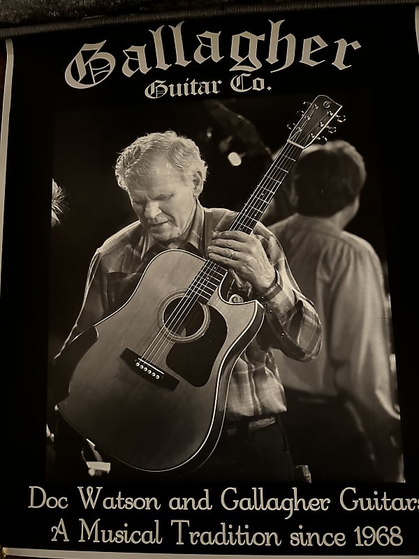 Gallager Doc Watson Poster Rare | Reverb