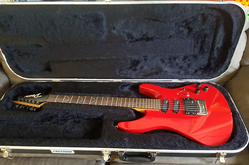 1990's Dean DS Super Strat (red) with SKB Freedom HSC (please | Reverb