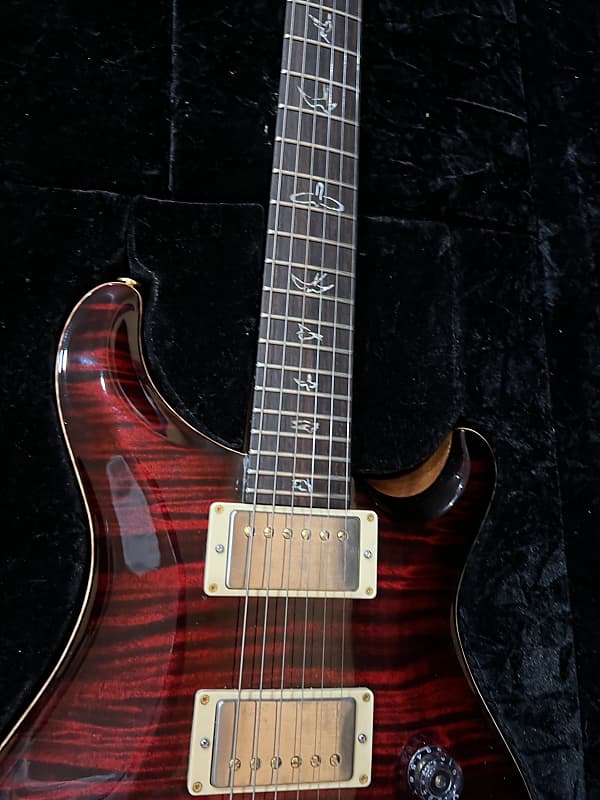 PRS Custom 24 LIMITED edition 50 Made 2009 Red Tiger Smoke | Reverb