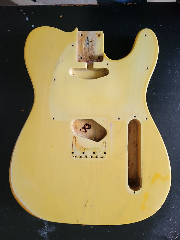 Early 70's Fender Telecaster Body Original Blonde Finish | Reverb UK