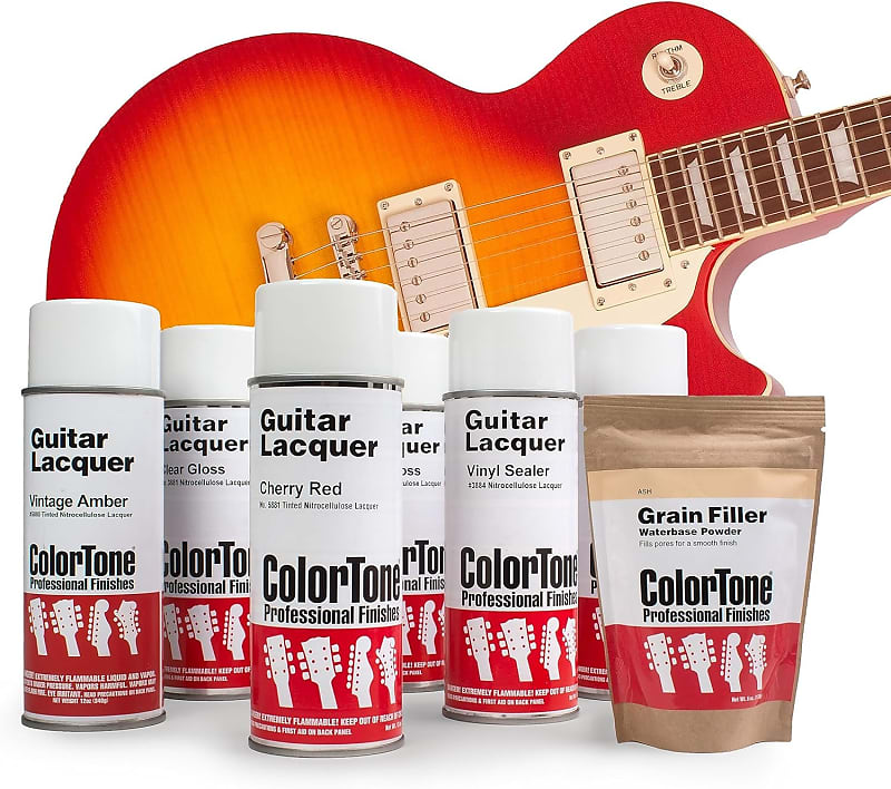 ColorTone Aerosol Finishing Set for Cherry Sunburst, For Ash | Reverb
