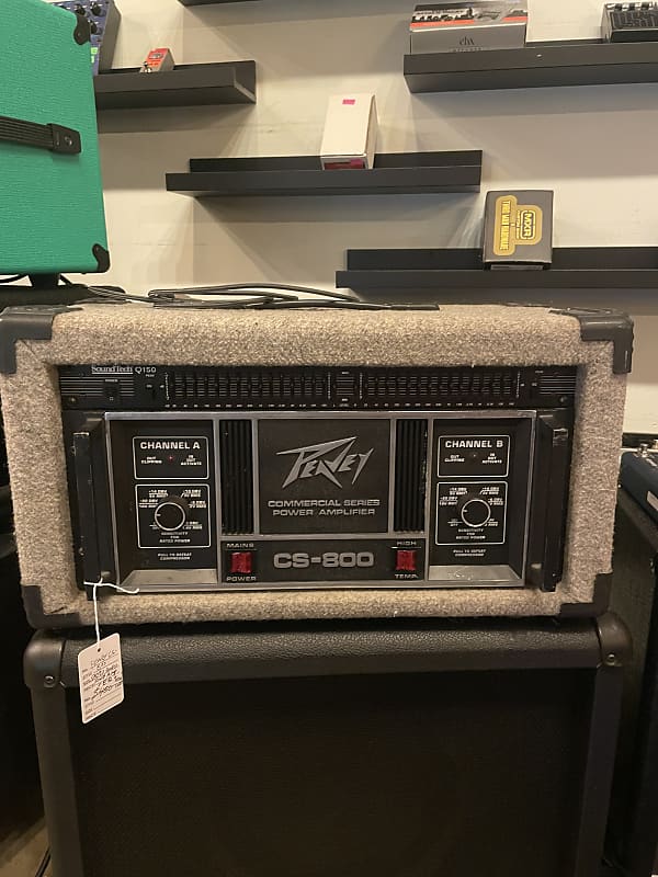Peavey CS 800 class a analog power amp, eq, rack head unit | Reverb