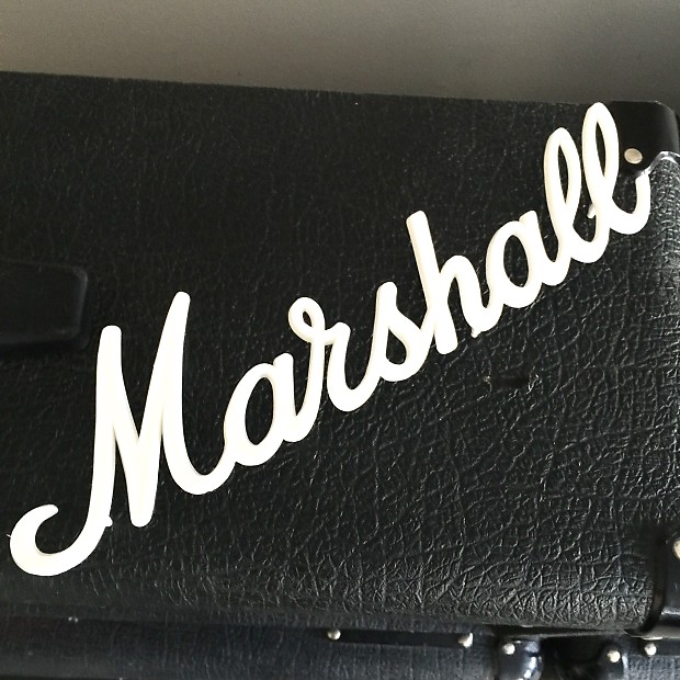 Marshall 11 Inch Script Logo Plastic Amp Replacement Badge | Reverb